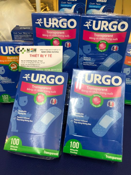 [CHÍNH HÃNG] HỘP 100 MIẾNG Băng Keo Cá Nhân Urgo Transparent | (Pháp ...