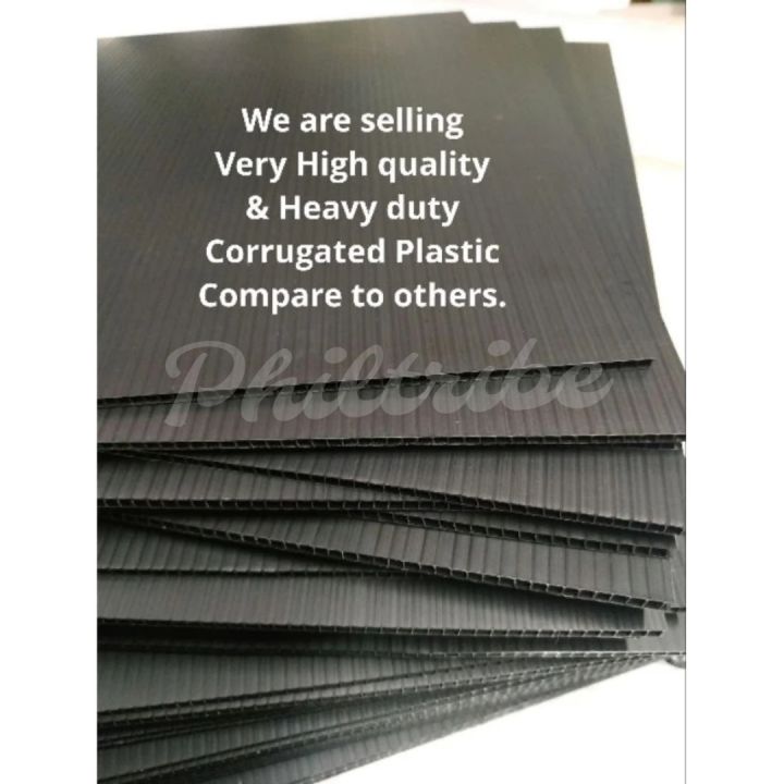 Corrugated Plastic-Heavy duty Black | Lazada PH