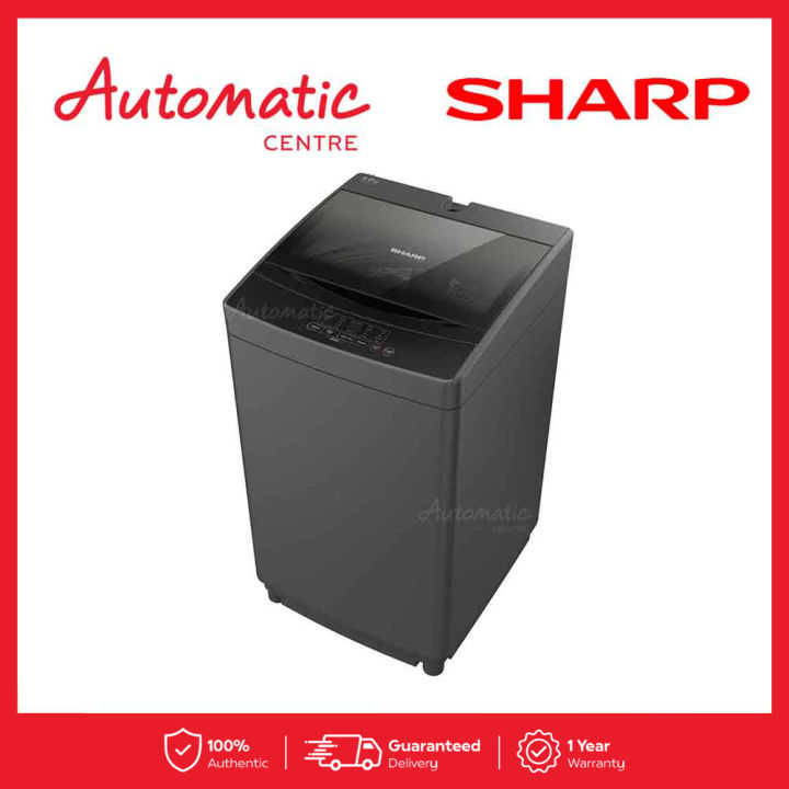 Sharp ES-JN06A9 GY 6kg Fully Auto Top Load Washing Machine with 5 Wash ...
