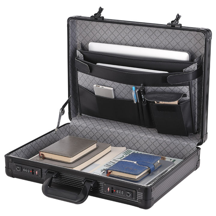 Portable Aluminum Alloy Password Lock Handheld Box Document Storage ...