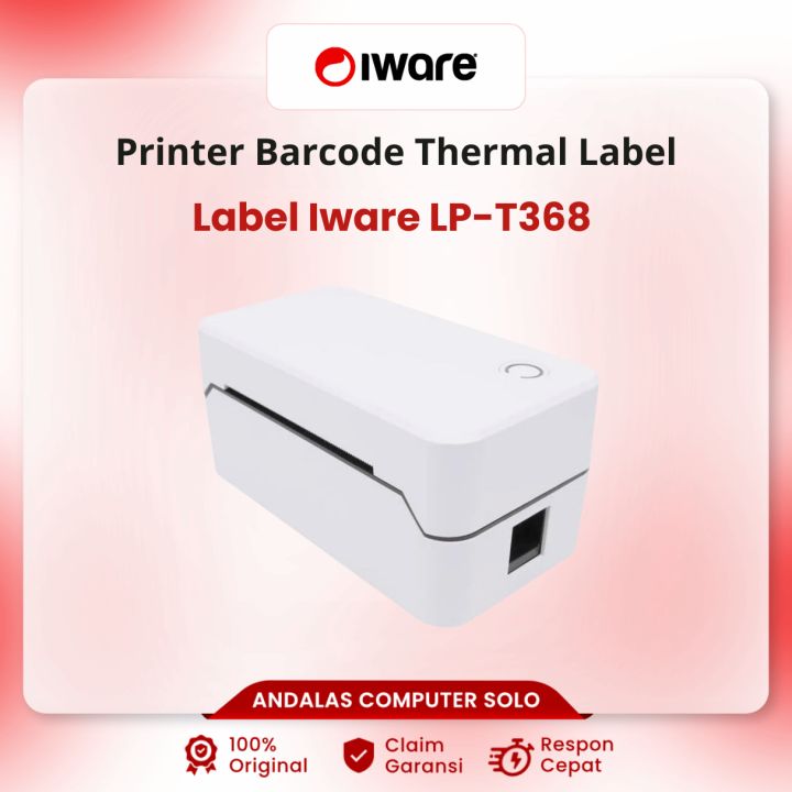 Printer Barcode Thermal Label Iware LP-T368 - USB BT Bluetooth | Lazada Indonesia