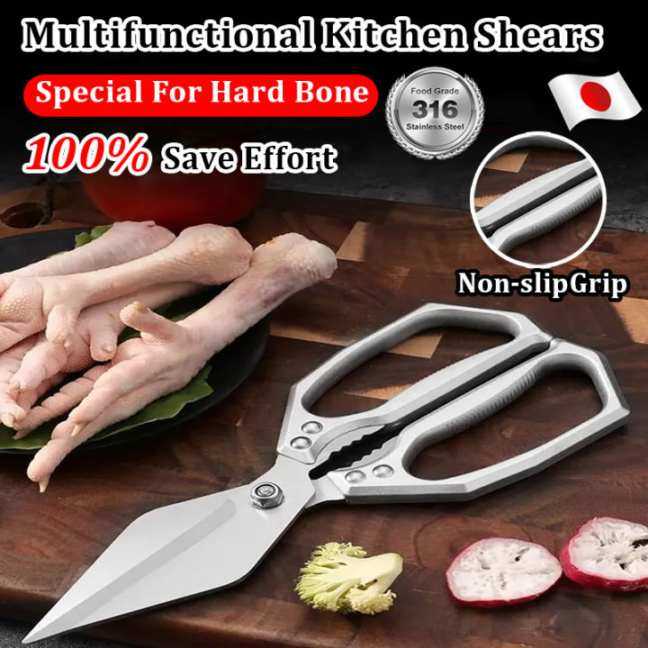 Stainless Multifunctional Kitchen Scissors Japan Original Heavy Duty Kitchen Shears for Hard ...