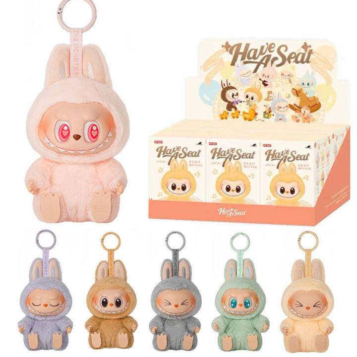 Popmart Labubu V2 Have A Seat Vinyl Plush Doll Blind Box Summer Party Macaron The Monsters ...