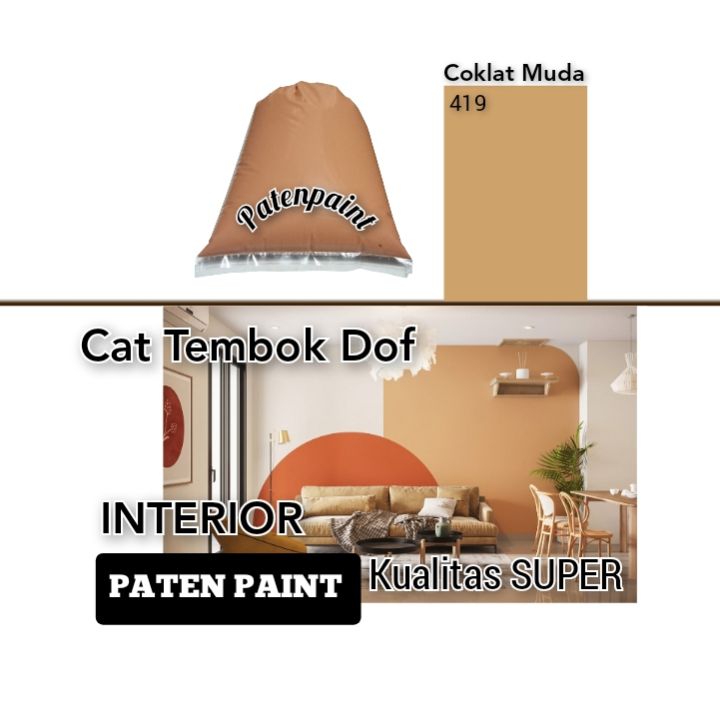 CAT TEMBOK WARNA COKLAT MUDA / CAT TEMBOK / CAT DINDING TEMBOK / CAT ...