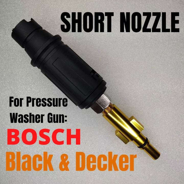 HOL SHORT NOZZLE FOR BOSCH AND BLACK AND DECKER PRESSURE WASHER GUN SPRAY AQUATAK PW1400 ...