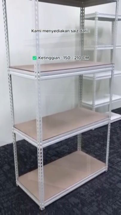 TTF Rack™️ EASY RACK H150-210cm x D30-60cm x L30-90cm Boltless Rack ...