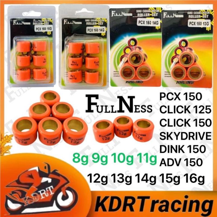 Fullness Flyball Roller Set For PCX 150 CLICK 125 CLICK 150 SKYDRIVE ...
