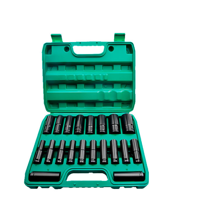 Original 10Pcs 15Pcs 20Pcs 10-32Mm 8-24Mm 1/2 inch Drive Deep Impact Socket Set Heavy Metric ...