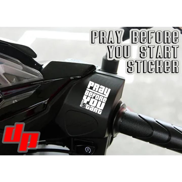 Pray before you start sticker | Lazada PH