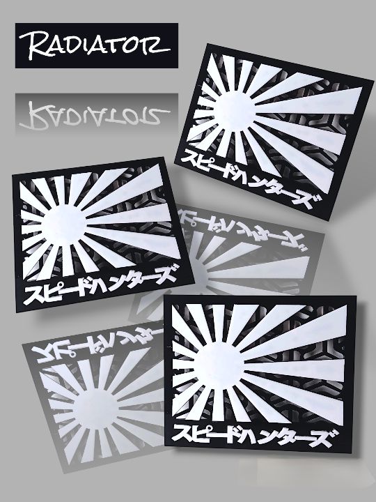 Speed Hunter Radiator Cover For (CLICK/PCX/ADV/NMAX/AEROX/MXI/AIRBLADE ...