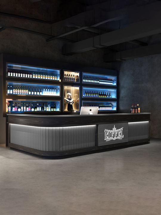 Retro Industrial Style Billiard Hall Bar Bar Clearance Bar Counter ...