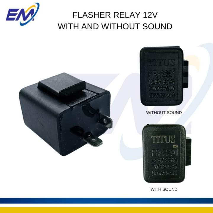 FLASHER RELAY 12V WITH AND WITHOUT SOUND | Lazada PH