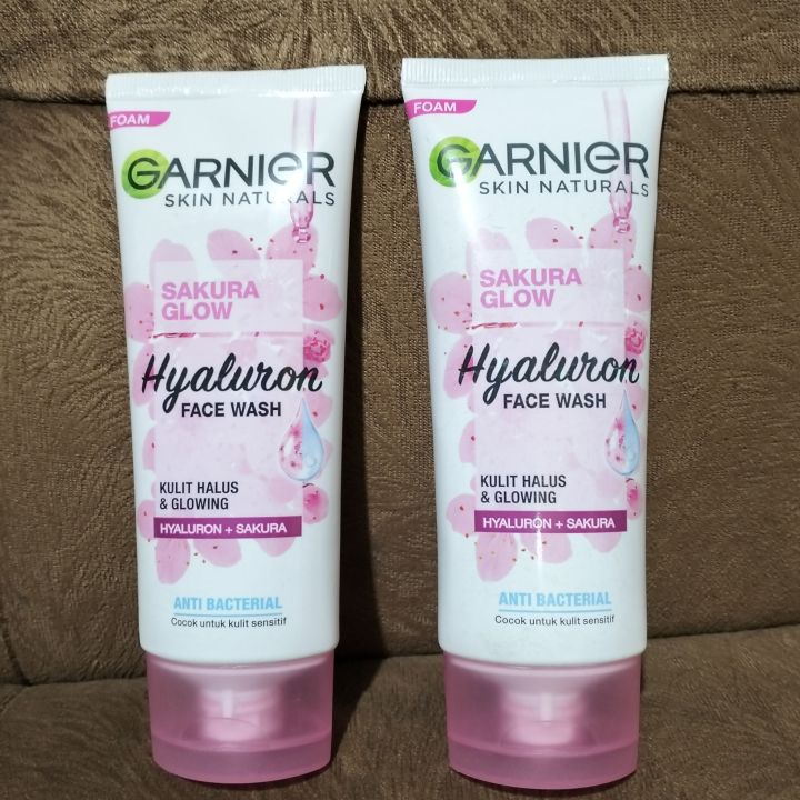 Garnier Sakura Glow face wash 100ml sabun muka Garnier sakura 100ml ...