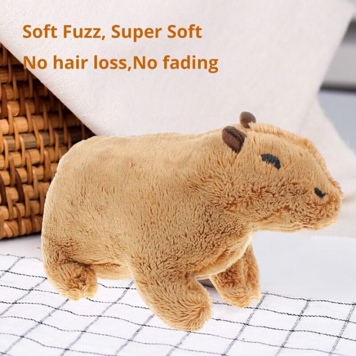 20cm Simulation Fluffty Capybara Rodent Plush Doll Soft Cute Stuffed ...