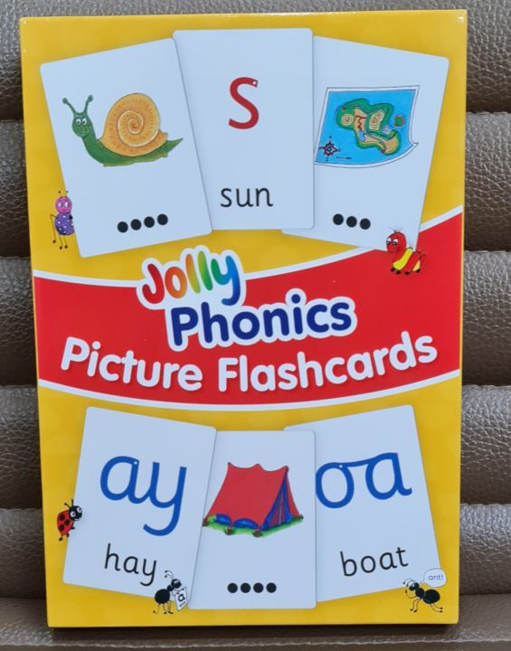 Jolly Phonics Picture Flashcards 60 ใบมีภาพ: In Precursive letters/ In ...