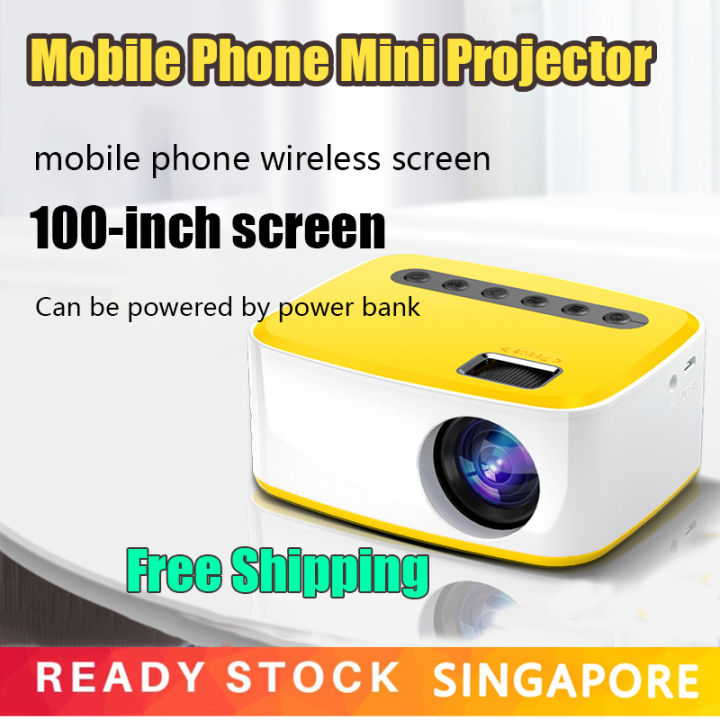 【SG】T20 Mini Projector Portable Projector LCD Full HD Multifunction ...