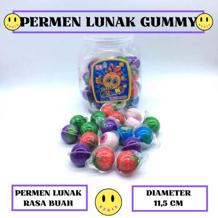 Permen Lunak Besar DSM Bola Gummy Mata/Permen Lunak Viral | Lazada ...