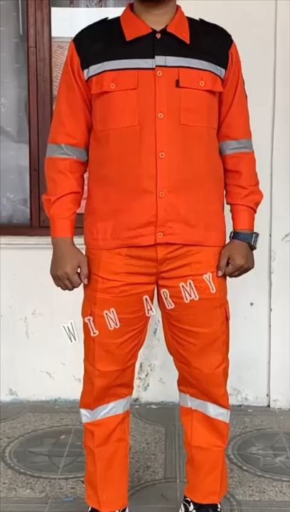 Katelpak Wearpack Safety Atasan Kemeja Kerja Atasan Katelpak Potongan ...