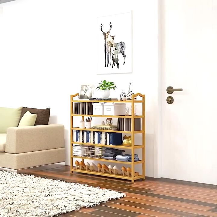 4/5/6/7 Layers Shoe Rack Organizer Shoe Rack with Carrying Handle ...