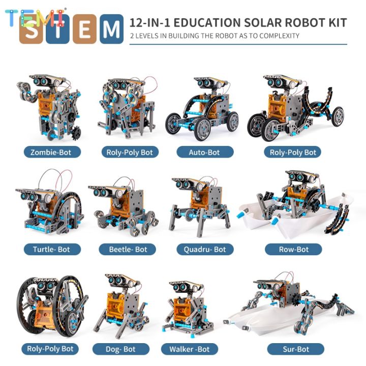 TEMI Diy Toy Robotic Kit Dc Motors Electronic Assembly For Kids ...