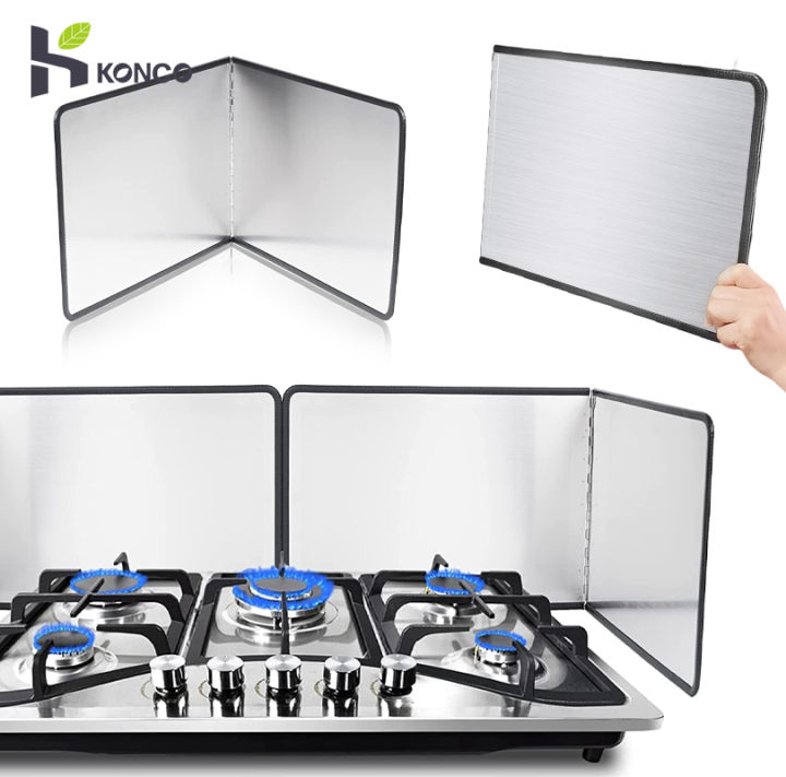 KONCO Anti-Splatter Board folding Stove Oil Baffle Cooking Baffle ...