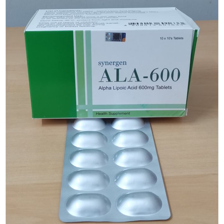 EXP SEPT 2024 ALA-600 Alpha Lipoid Acid 600mg 10 tablets ALA 600 | Lazada