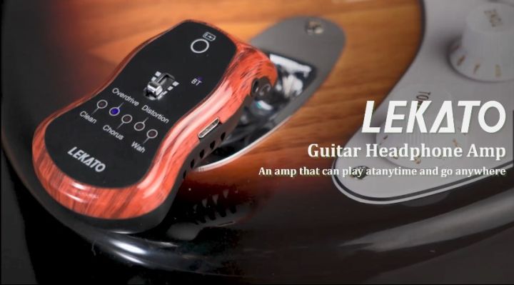LEKATO Mini Guitar Amplifier Plug In with 5 Built-in Effects Clean ...