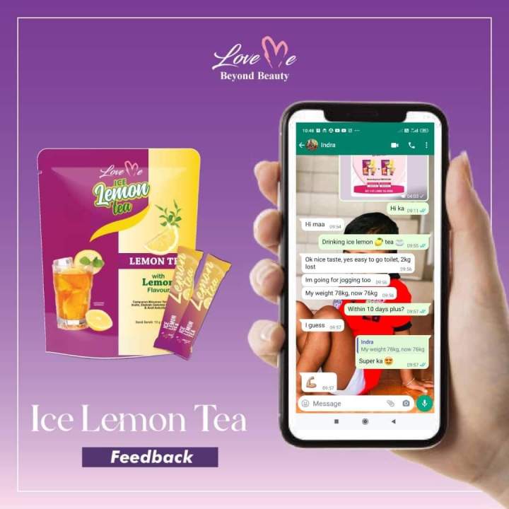 love me ice lemon slimming tea for weight losd | Lazada