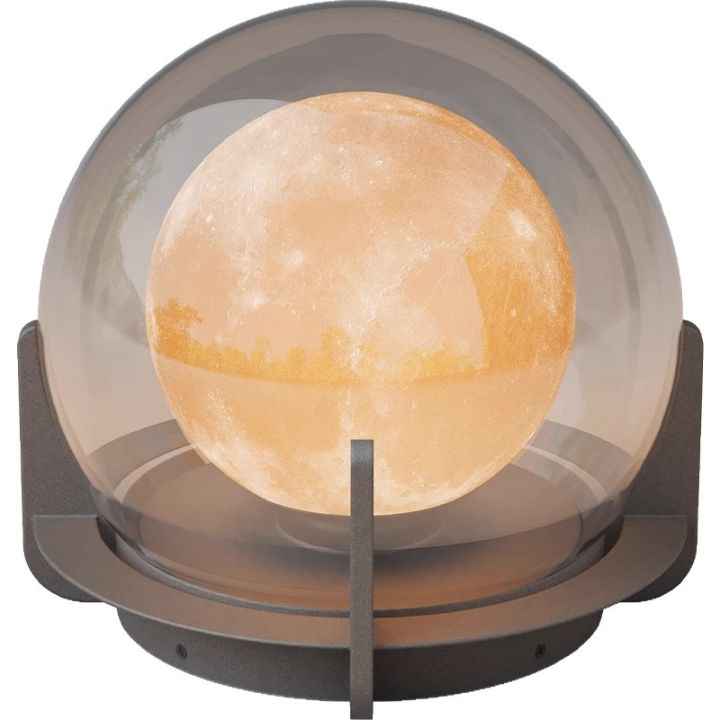 Solar Pillar Light Moon LED Wall Lamp Outdoor Waterproof Solar Energy ...