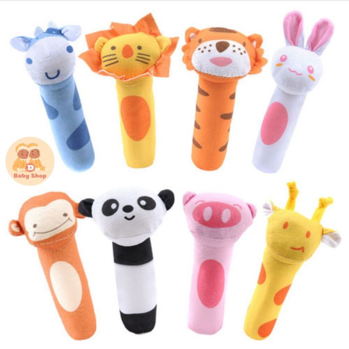 Daebak Rattle Stick Baby Animal - Mainan Bayi Rattle | Lazada Indonesia