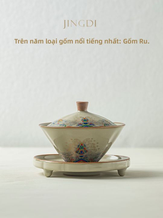 JINGDITAOCI | Bộ Trà Gaiwan Chất Lượng Cao Làm Quà Tặng | Lazada.vn
