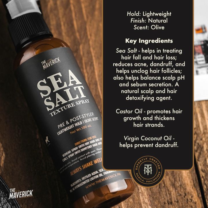 Sea Salt Texture Spray by The Maverick | Lazada PH