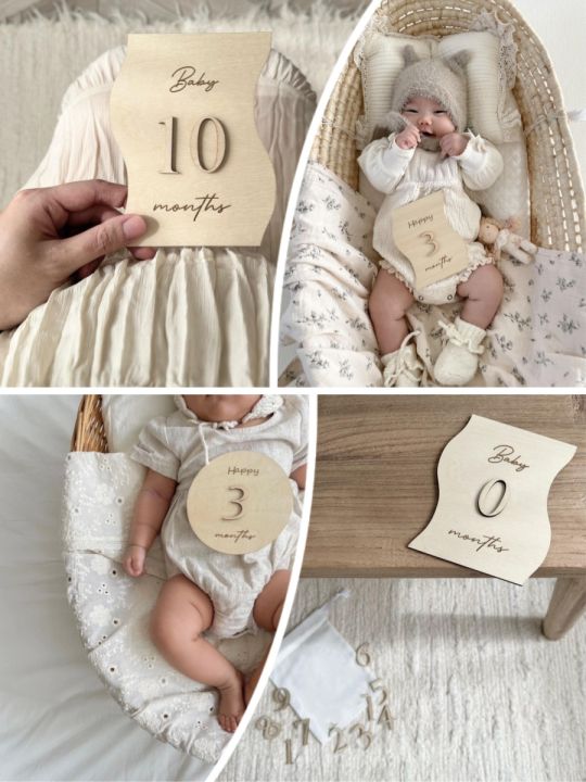 Japanese Style Minimalist 12 Months Mori Style Ins Wind Pregnancy Baby ...