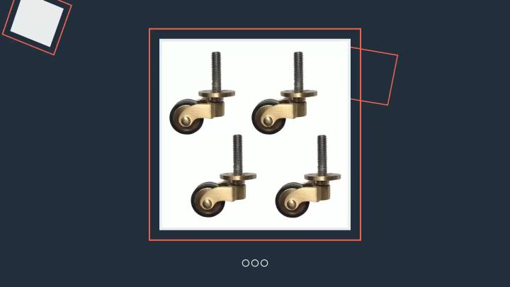 Roda Kastor Loyang Pepejal, Roda Kastor Pusing Perabot 1", Roda Getah ...