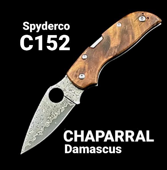 มีดพับ Spyderco C152, CHAPARRAL (ใบมีด Damascus หรือ 8Cr13MoV) | Lazada ...
