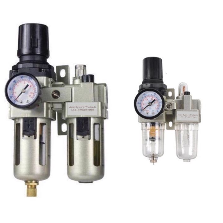 ชุดกรองลมดักน้ำ+ปรับแรงดันลม+จ่ายน้ำมัน ตัวดักลม Air Service Unit ...