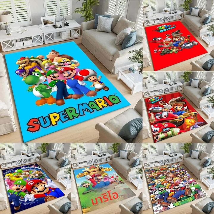 MINISO Super Mario พิมพ์พื้นที่เด็กพรมสําหรับห้องนั่งเล่นห้องเด็กพรม ...