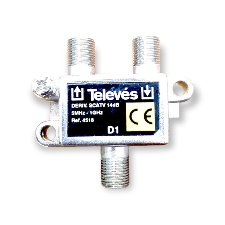 Televes Tap Indoor 14dB Ref. 4518 SCATV Radio frekuensi 5~1000MHz ...