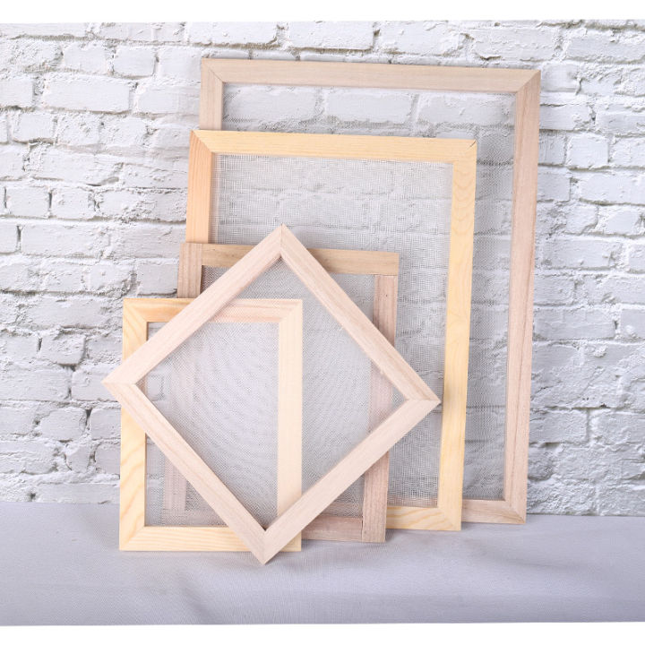 Paper Making Frame Screen DIY Wood Paper Making Papermaking Mould ...