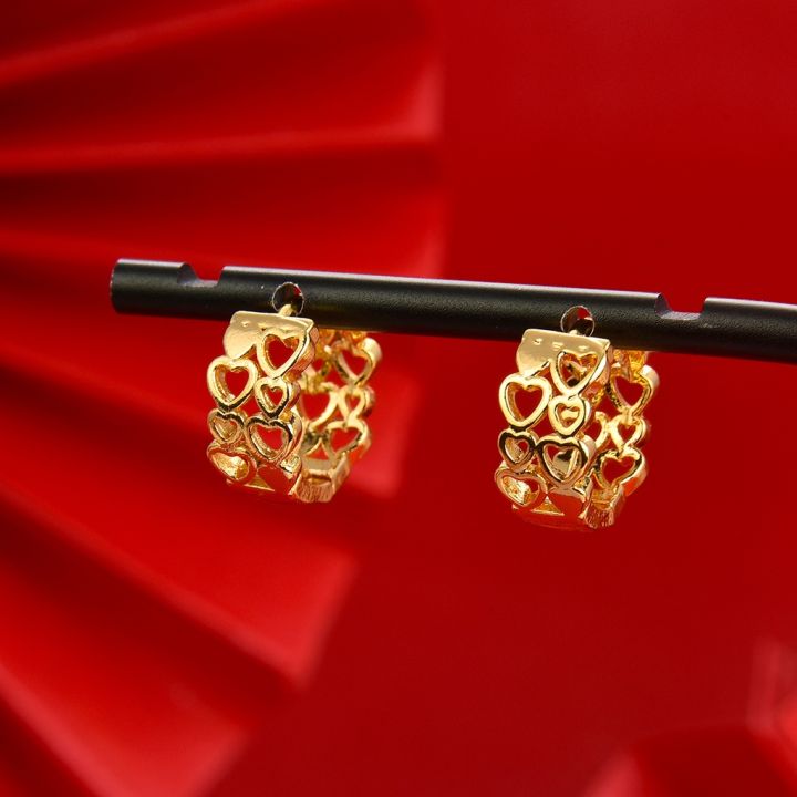 SUBANG EMAS BANGKOK DAN SUBANG EMAS KOREA 24K GOLD PLATED EARRINGS MINI ...