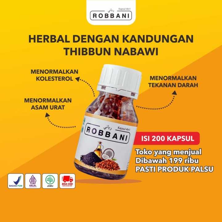 Robbani Original Asli Obat Asam Urat Darah Tinggi Hipertensi Nyeri ...