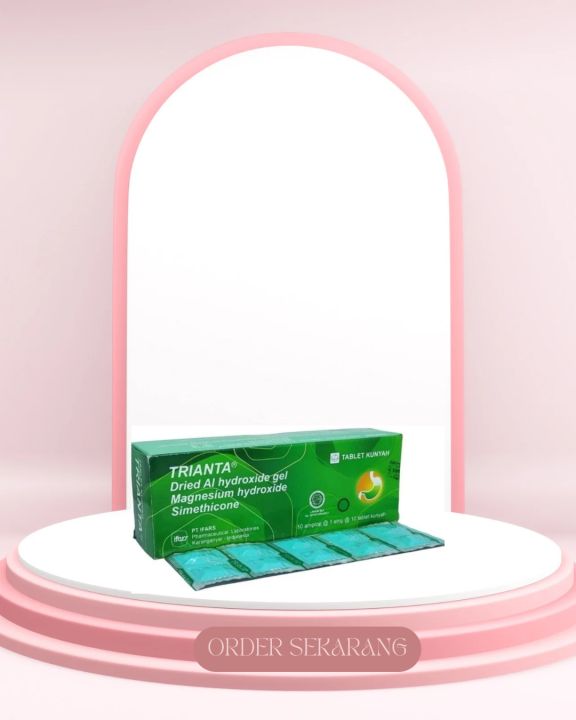 Trianta / 100 tablet kunyah -- Antasida Doen Antasid Antacida Antacid ...