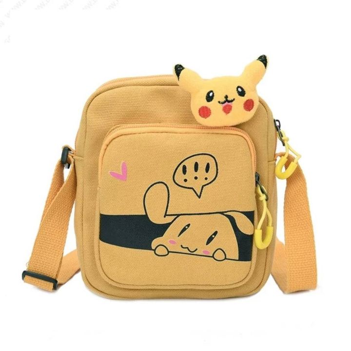 Tas Selempang Wanita Motif POKEMON dengan Desain Pikachu Lucu dan ...