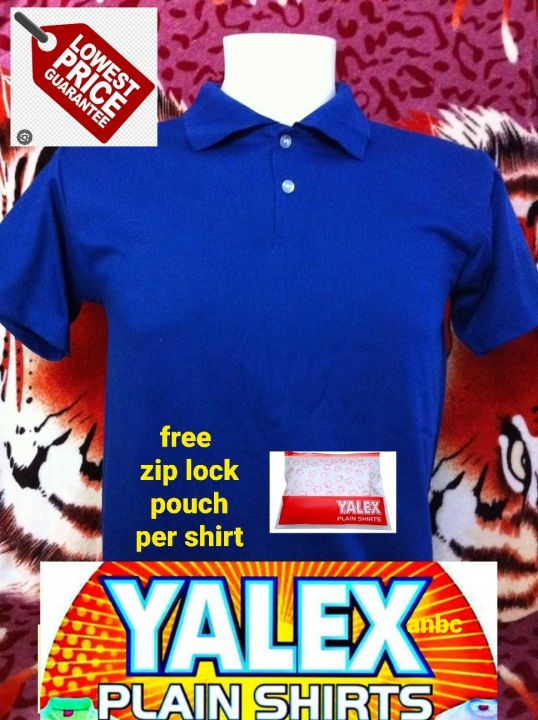 Yalex Plain Royal Blue Polo Shirt with Collar | Lazada PH