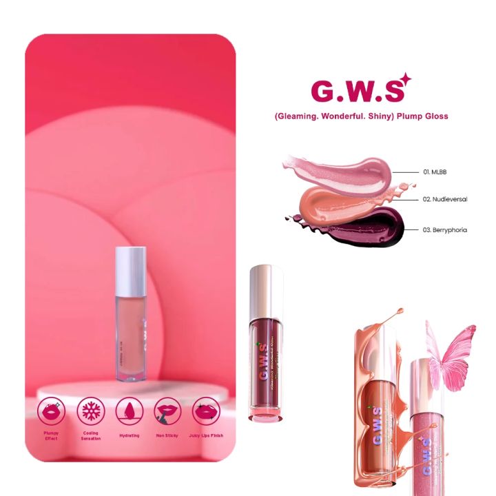 MOP - G.W.S (Gleaming, Wonderful, Shiny) Plump Gloss | Lazada Indonesia