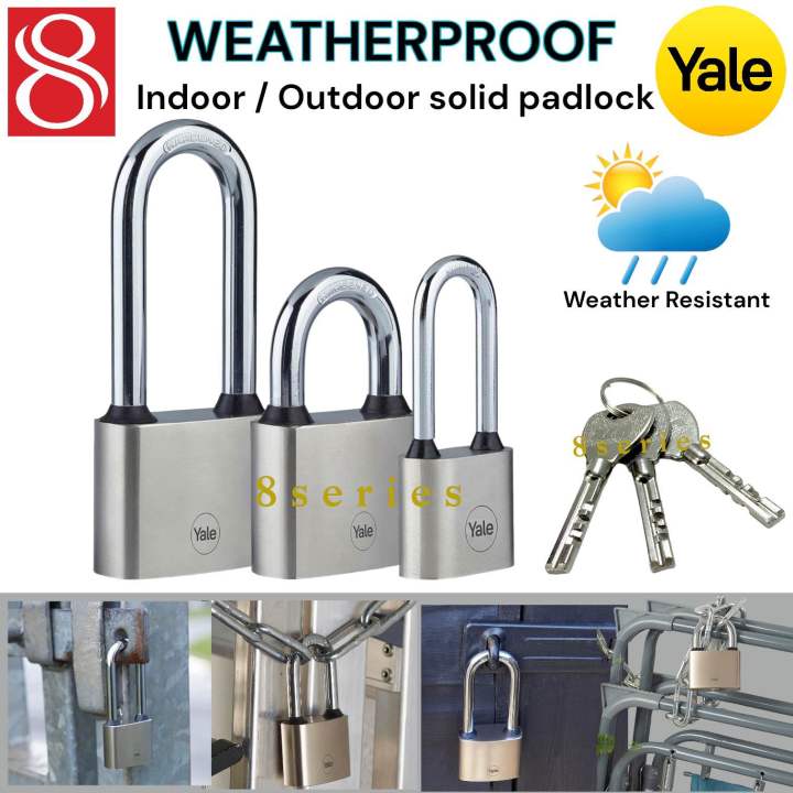 4 Pin Security Padlock For Outdoor Use Yale Padlock 4in1 (4Lock 1Key ...