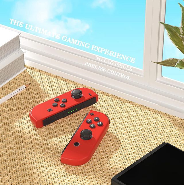 JoyCon Nintendo Wireless Controller Comfortable Grip Design 360 ...