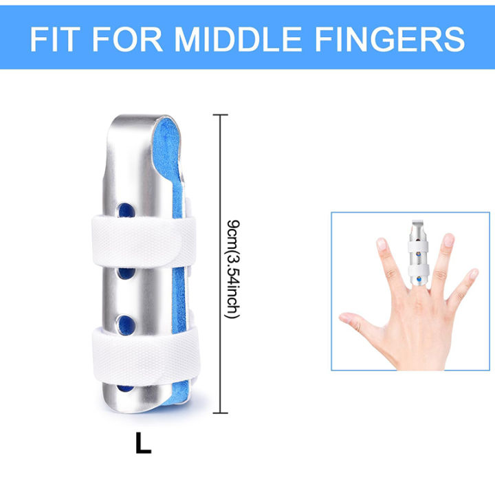 Finger Splint Support Adjustable Finger Stabilizer for Broken Fingers ...
