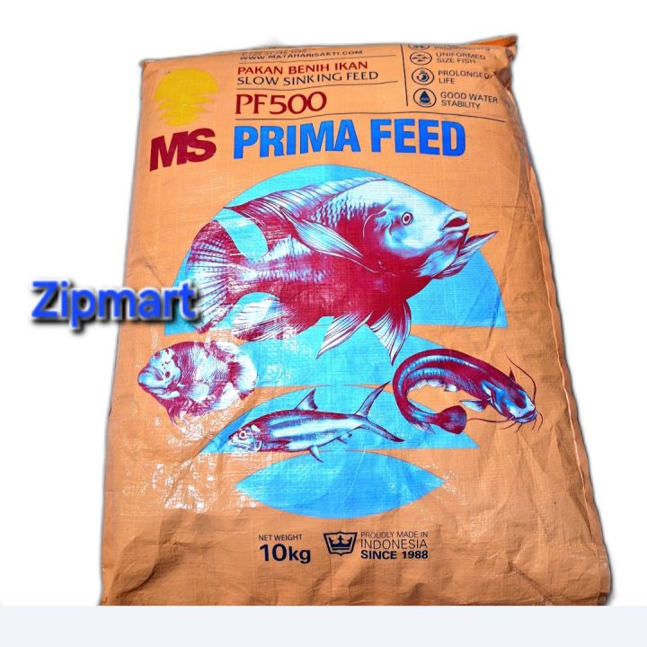 PF 500 10kg Pelet Pakan Benih Ikan MS Prima Feed | Lazada Indonesia