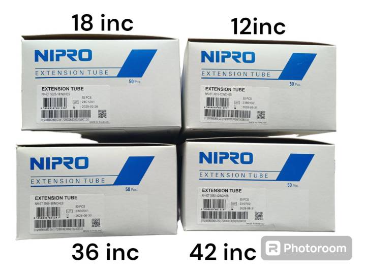 Nipro Extension tubeสายให้น้ำเกลือ ( Extension Tube) สายเอ็กซ์เทนชั่น ...